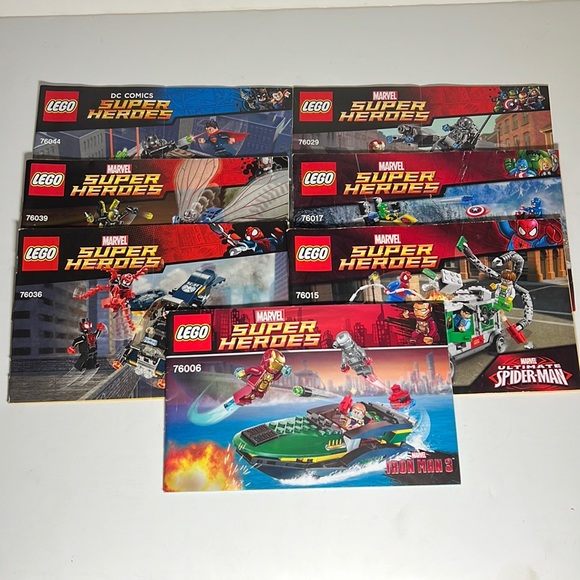 Lego | Toys | Lego Superheroes Marvel Dc Instruction Books | Poshmark